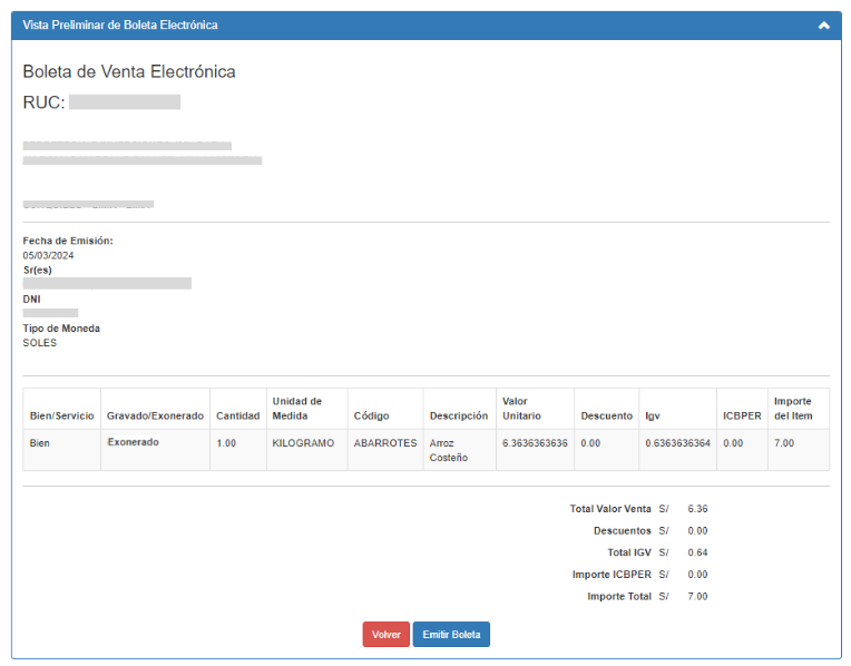 ¿Cómo emitir una boleta electrónica en SUNAT 2024? - Mifact - Sistema ...