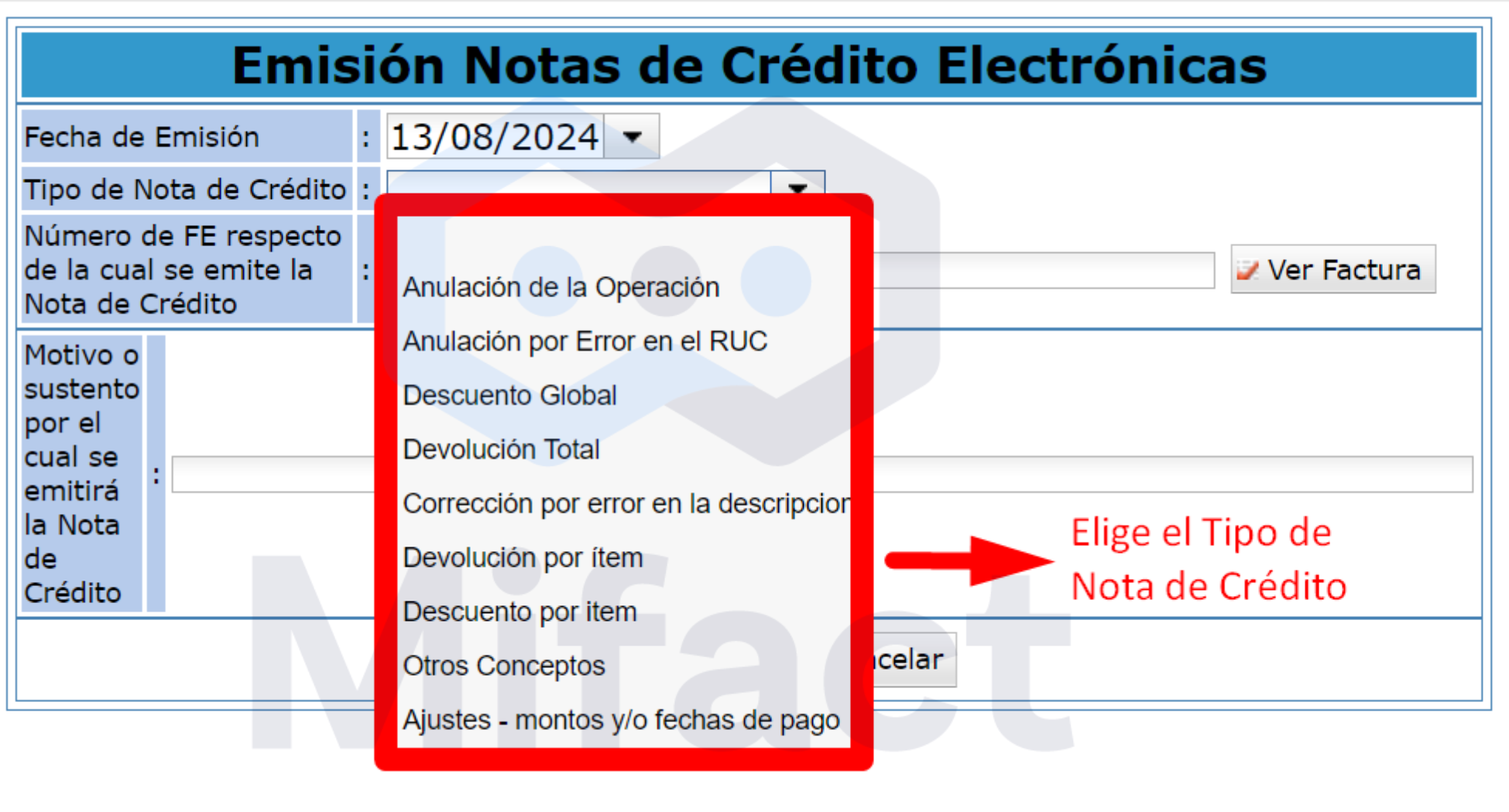 ¿Cómo emitir una Nota de Crédito en SUNAT 2024? - Mifact - Sistema de ...